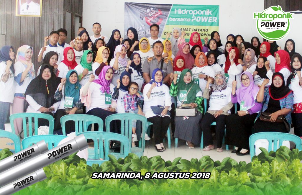 Hidroponik Bersama Power di Samarinda