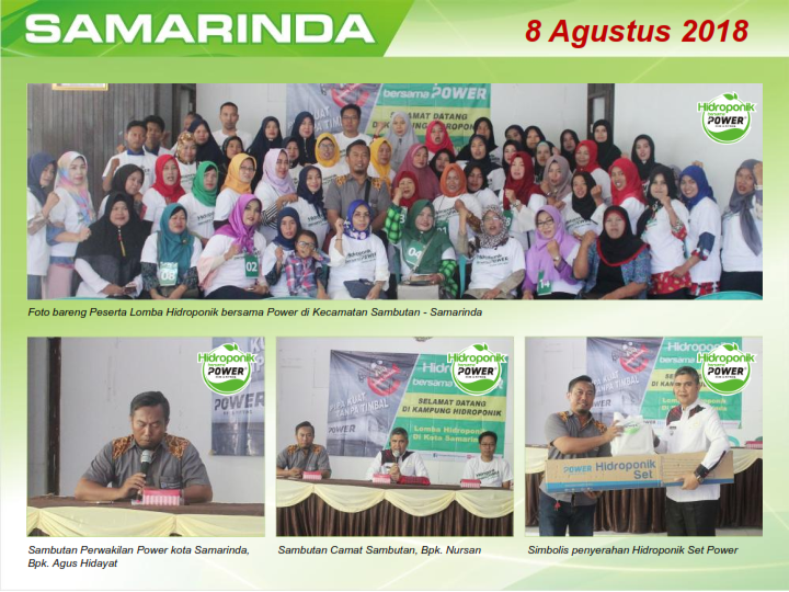 Hidroponik Bersama Power di Samarinda