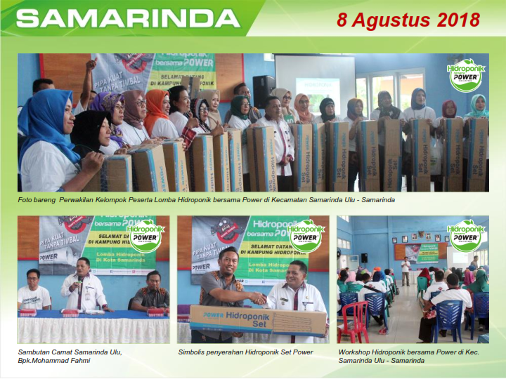 Hidroponik Bersama Power di Samarinda